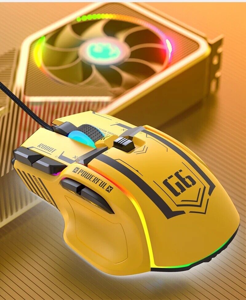 High-end Programmable RGB Gaming Mouse Wired 12800dpi 12 keys Game Mic