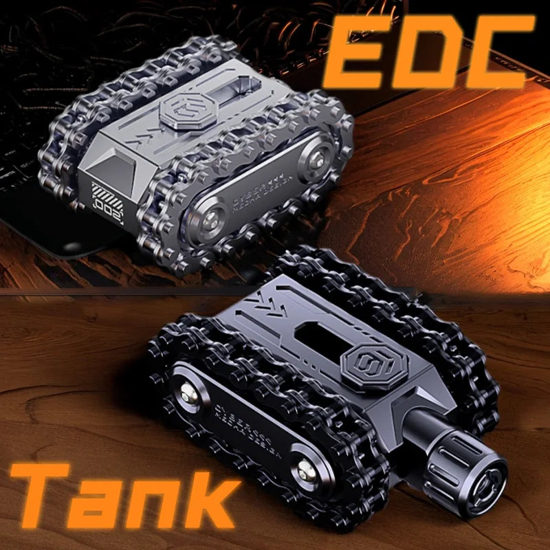 Metal Tank Fidget Spinner – Rugged EDC Toy for Focus & Fun