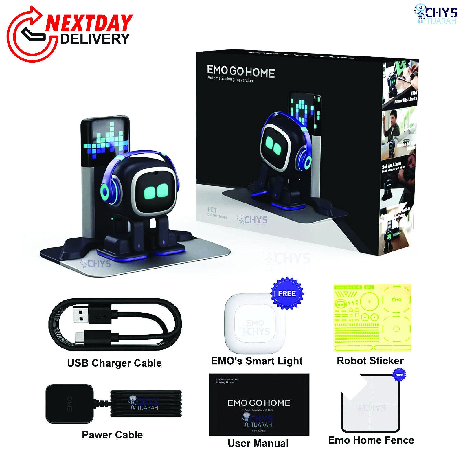 EMO Go Home Version AI- desktop robot pet (Brand new SEALED)